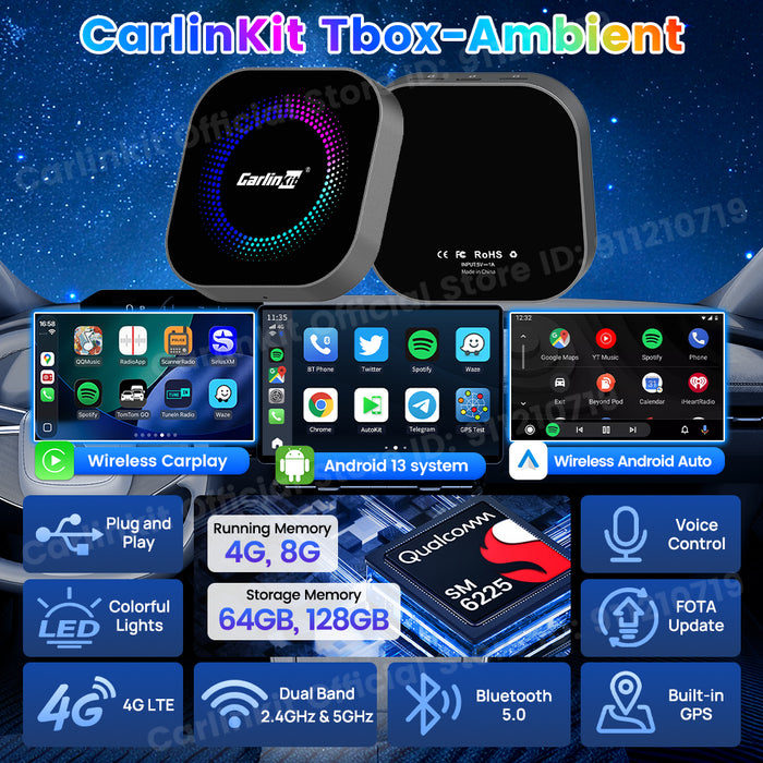 Boutique officielle Carlinkit - USB -> Adaptateurs CarPlay sans fil et ...
