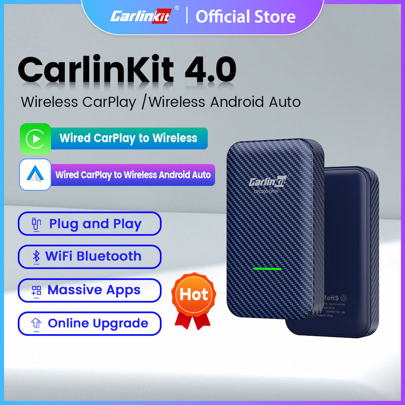 Carlinkit 4.0 CPC200-CP2A wired to wireless CarPlay carbon fibre shell ...