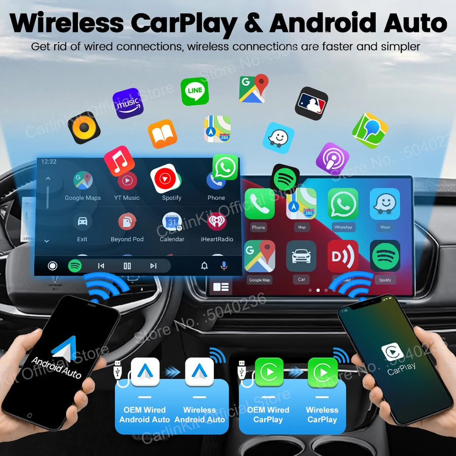 CarlinKit MINI SE Pro Wireless Adapter Smart Wireless CarPlay Android ...